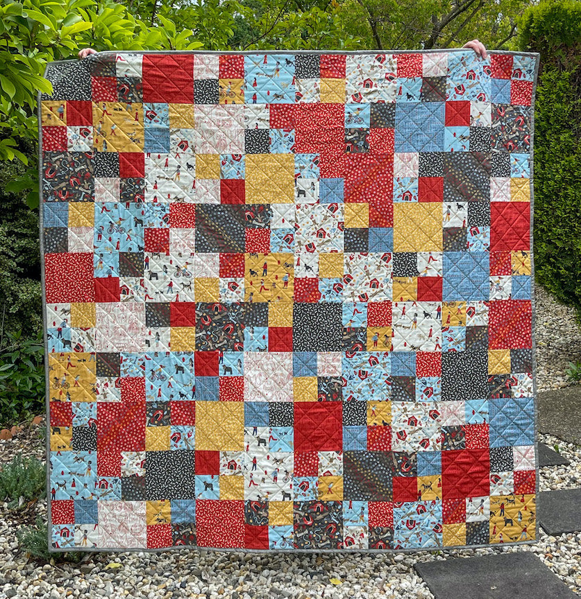 Building Blocks Quilt - Fat Quarter Quilt PDF Pattern – Broken River Quilts