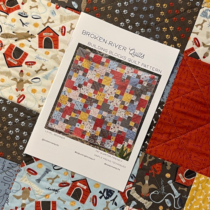 Building Blocks Quilt - Fat Quarter Quilt PDF Pattern – Broken River Quilts