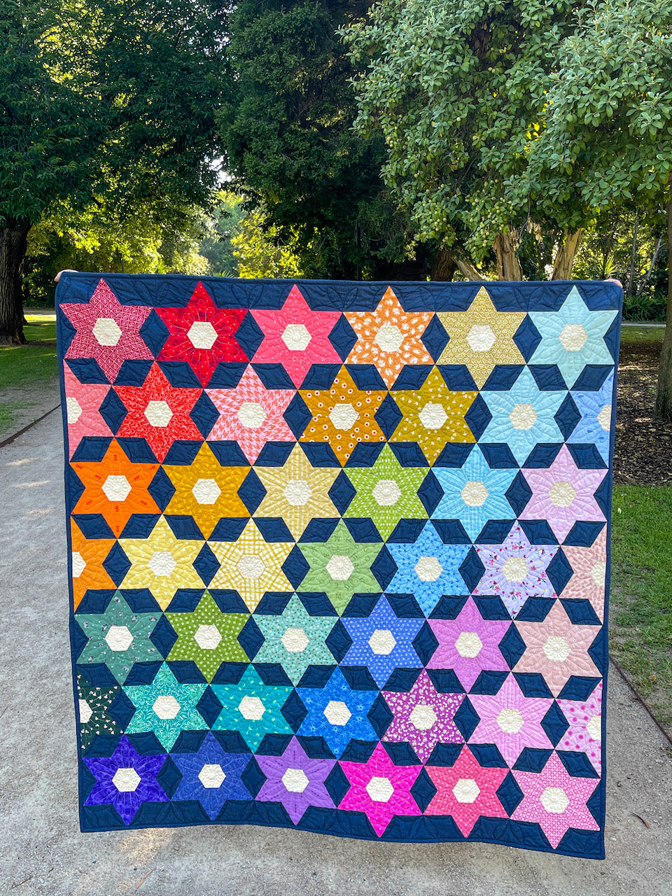 Night Blooms EPP Quilt Pattern – Scrap Busting EPP Quilt PDF Pattern ...