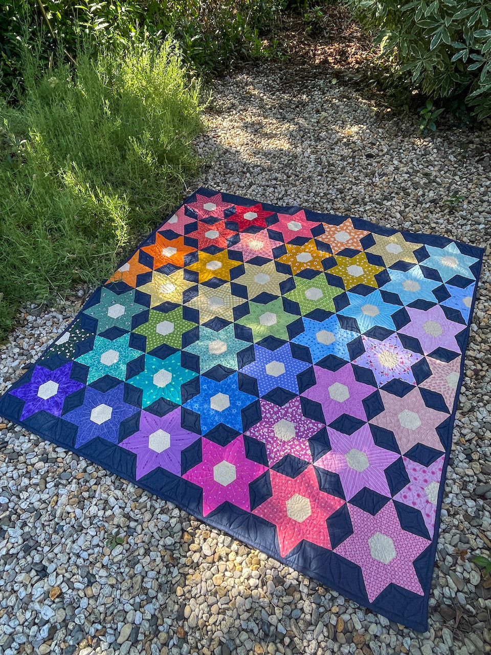 Night Blooms EPP Quilt Pattern – Scrap Busting EPP Quilt PDF Pattern ...