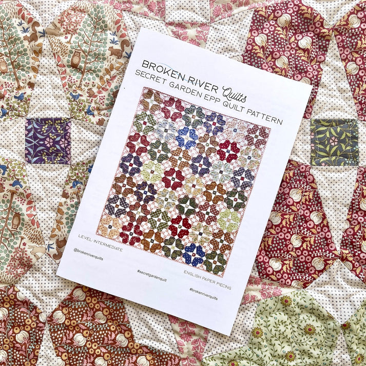 Secret Garden EPP Quilt - Paper Pattern – Broken River Quilts