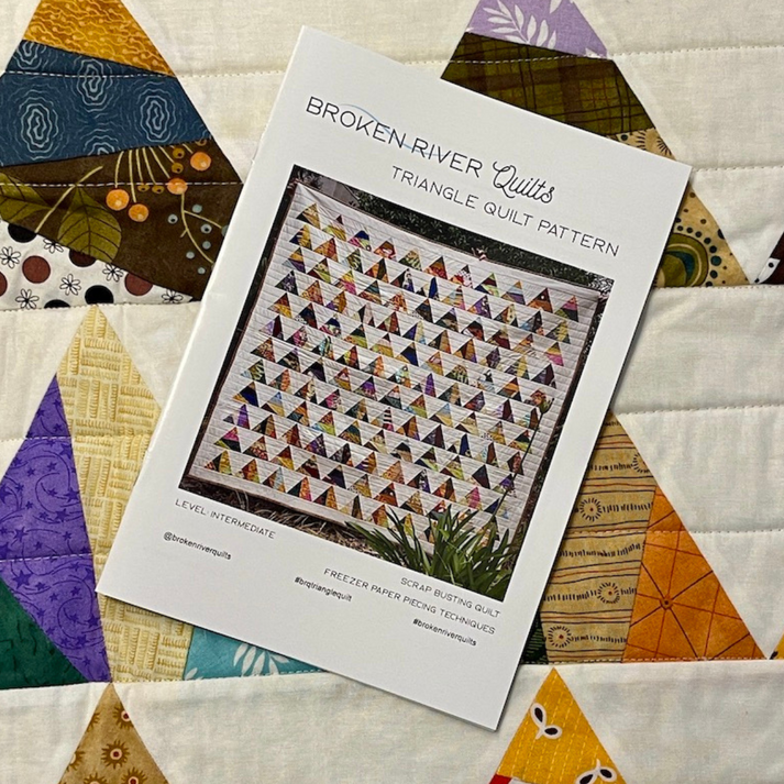 Triangle Quilt – Scrap Busting Freezer Paper Pieced Paper Pattern ...